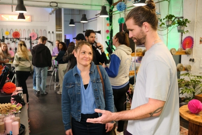 Kaum wiederzuerkennen: Feuer & Flamme für die neue "Turnhalle Deluxe"